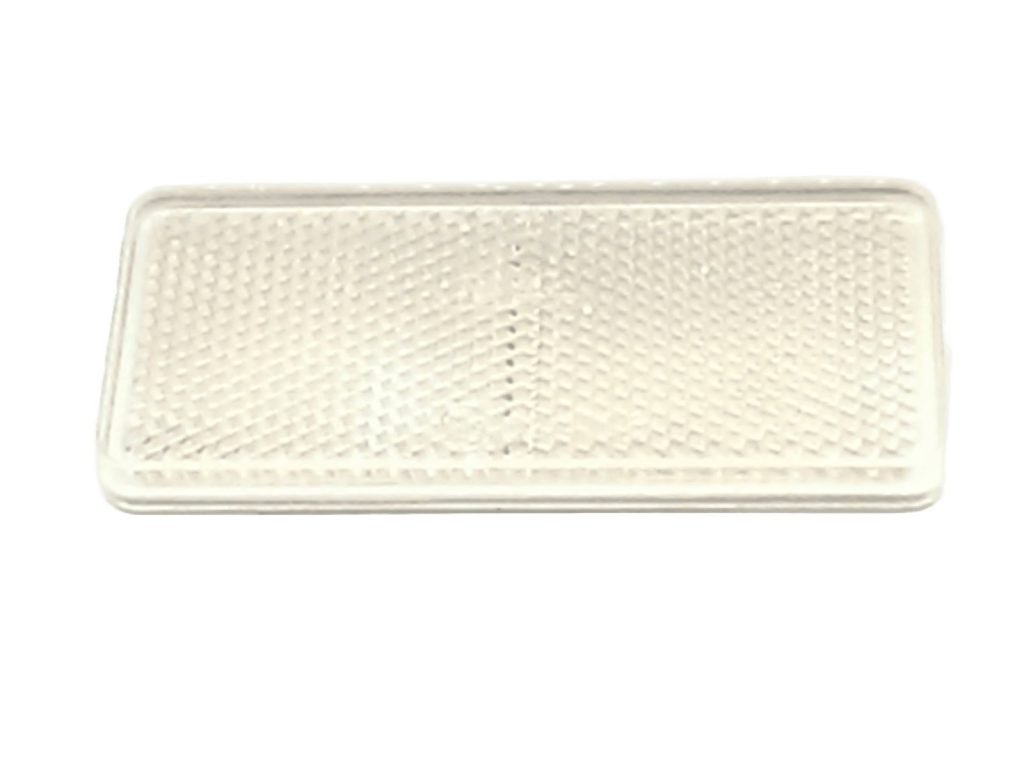 REFLECTOR RECTANGLE SELF ADHESIVE WHITE R118 (CARD OF 10) – Caravan Spares